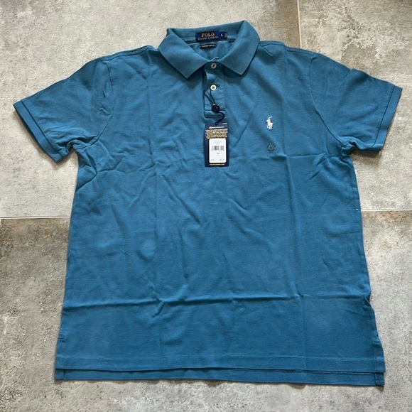 Ralph Lauren | Shirts | Ralph Lauren Mens Blue Polo Shirt Size Large ...
